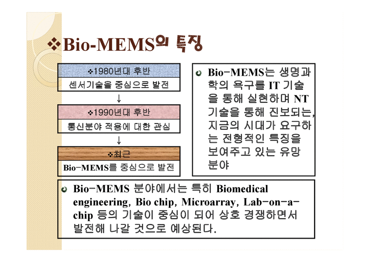 Bio MEMS - 의약학