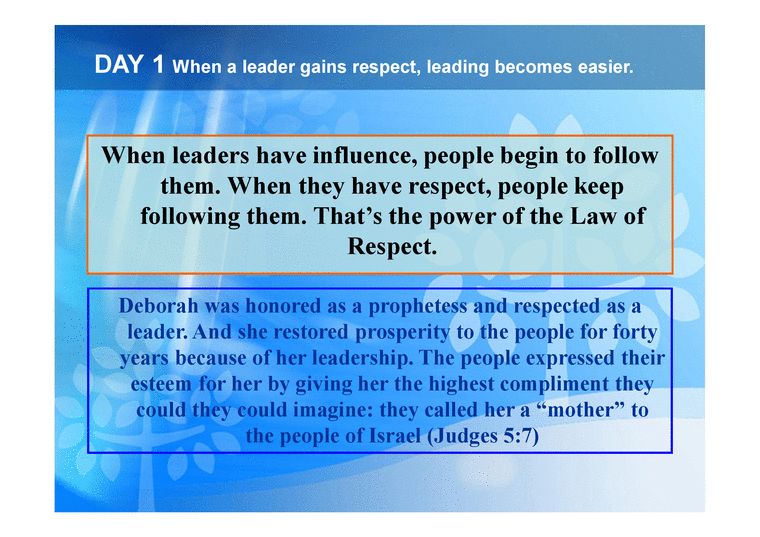 THE LAW OF RESPECT - 인문/교육