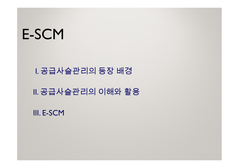 ppt e-SCM 35page - 경제경영