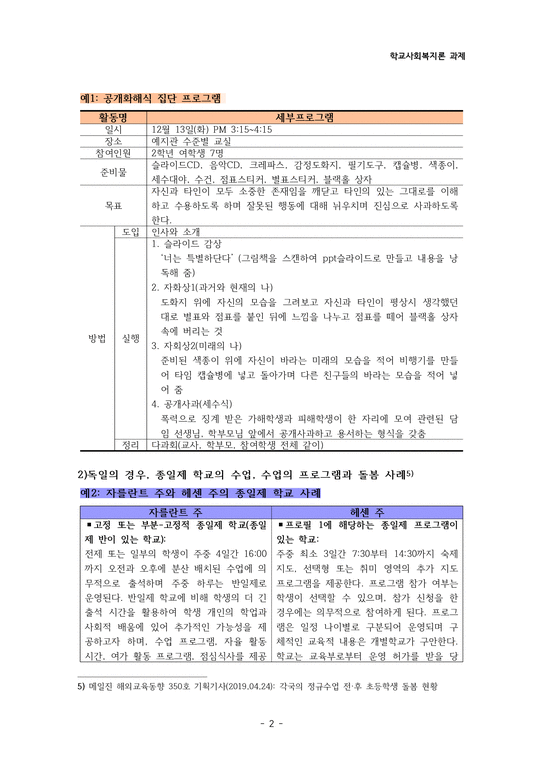 학교사회복지론 - 사회과학