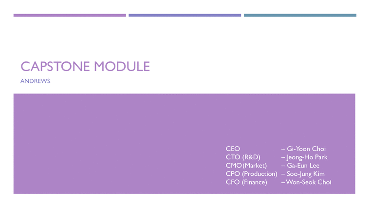 Group Presentation_Capstone Module_Alto_MBA_Andrews - 경제경영