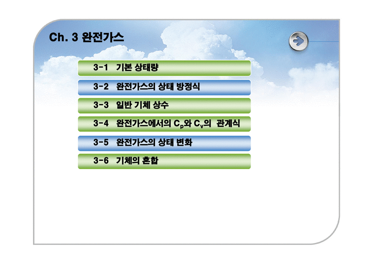 열역학 ch3 완전가스 ppt - 시험/강의/학업