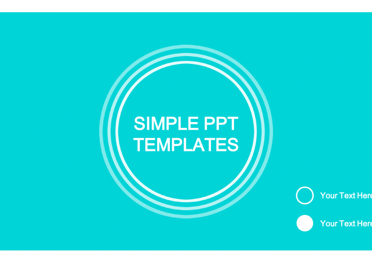 PPT양식 (Simple ppt template) - PPT 일반