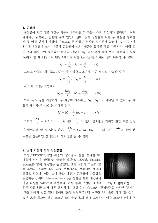 빛의 간섭과 회절 - 자연/공학