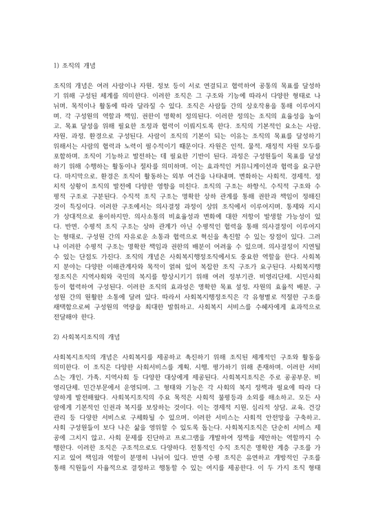 사회복지행정조직의 수직조직과 수평조직을 비교하여 장단점을 설명하고 우리사회에 이상적인 사회복지행정조직은 무엇인지 의견 인문교육