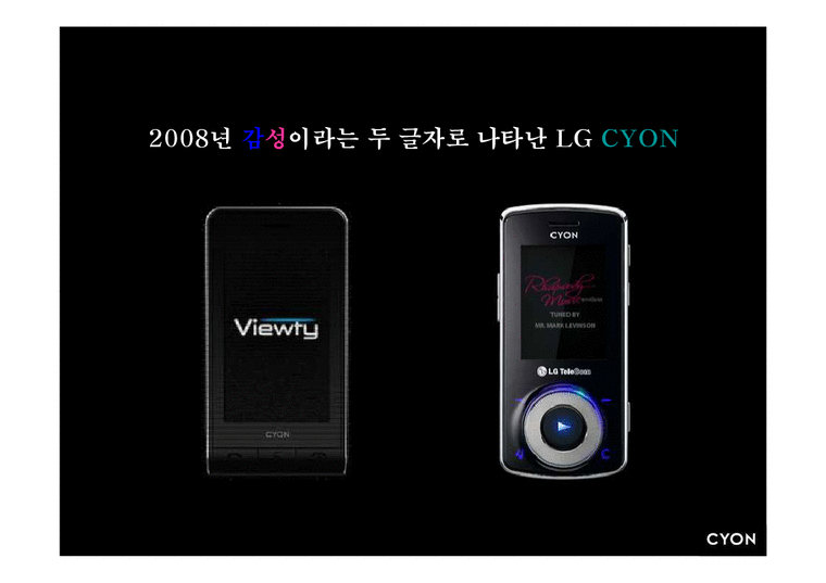광고 홍보 기획 마케팅 LG CYON 2008 광고기획서 - 기타