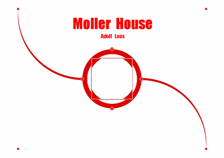 근대건축사 Adolf Loos - Moller House 분석 평면 - 자연/공학