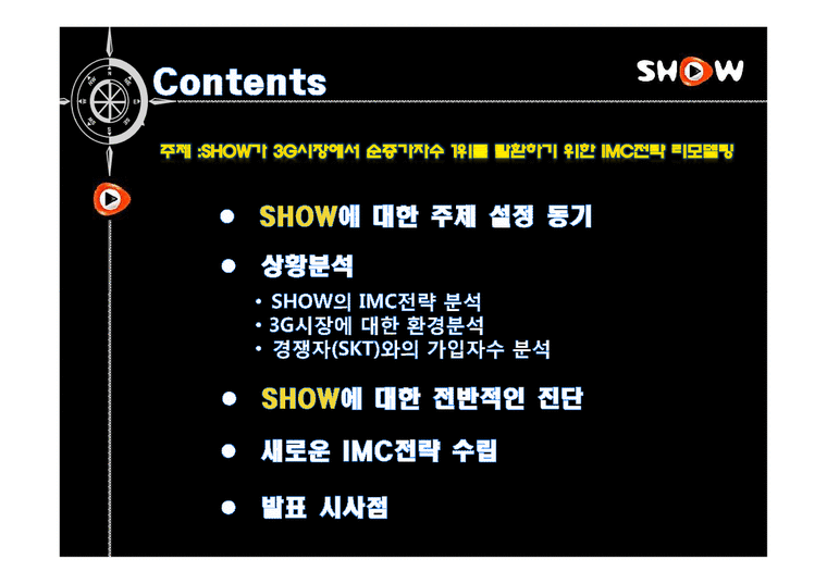 광고론 KTF 쇼 SHOW의 IMC전략 리모델링 - 경제경영