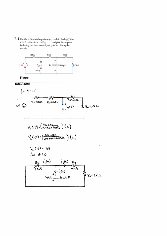Irwin Basic Engineering Circuit Analysis 9/E ch7 - 자연/공학