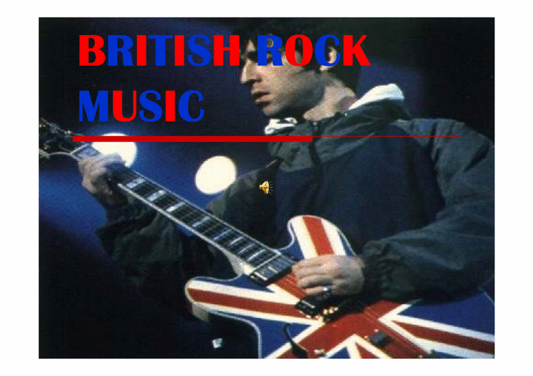British Rock의 시대별 흐름과 대표적인 록밴드 - 사회과학