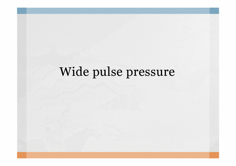 의학과 Wide pulse pressure(영문) - 의약학