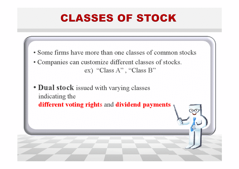 재무관리 Dual Class Stock(영문) - 경제경영