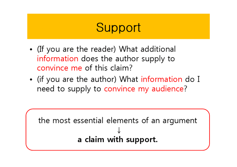 영어학 argument-Claim support warrant(영문) - 인문/교육