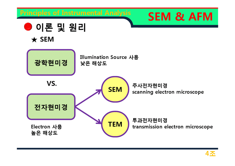 기기분석 SEM & AFM - 자연/공학
