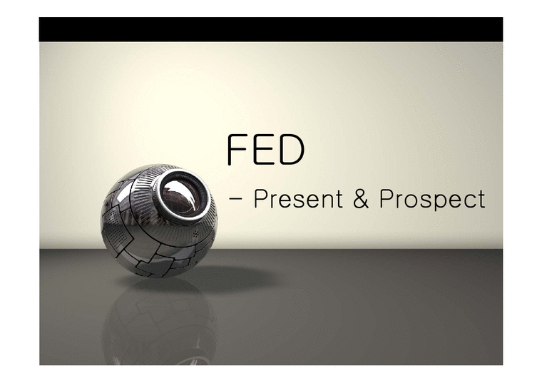 공학 FED(field emission display) 이용 현황과 전망(영문) - 자연/공학