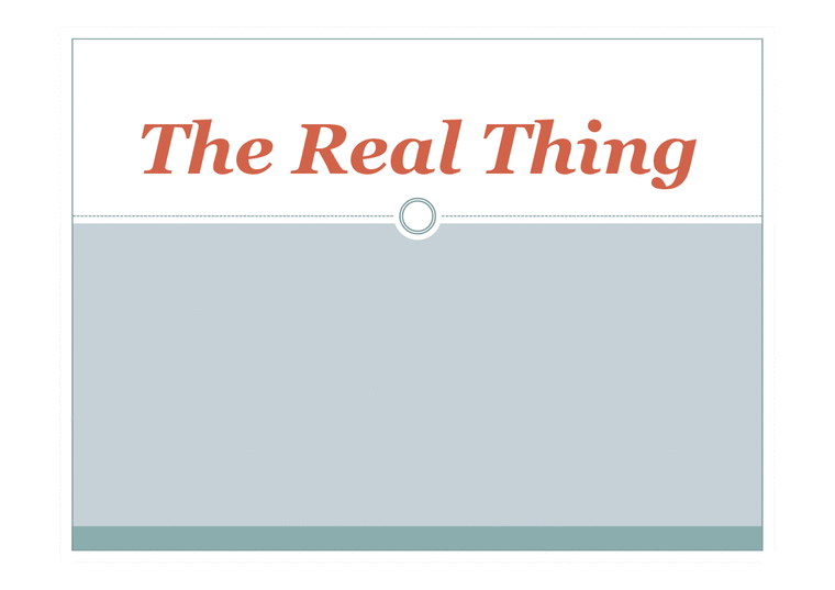 미국문학 헨리 제임스 `The Real Thing` 분석 - 인문/교육