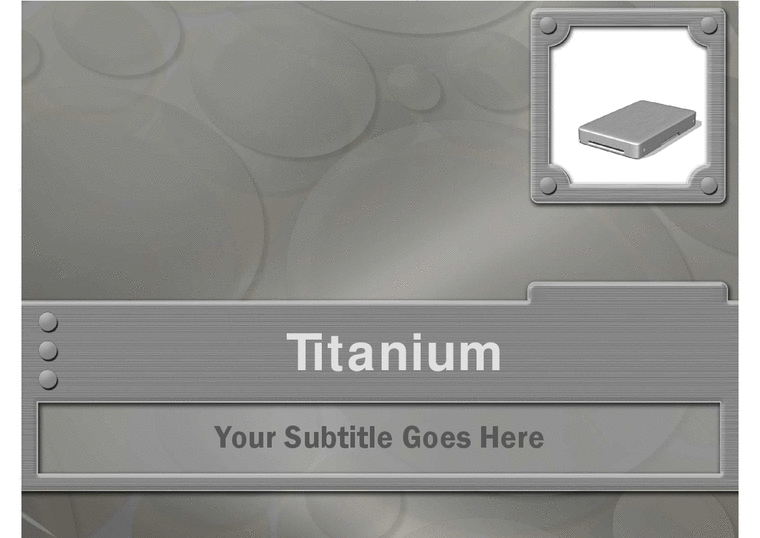 titanium 비지니스 스타일 템플릿 - PPT 일반