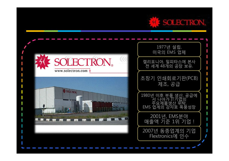 Solectron의 SCM 레포트 - 경제경영