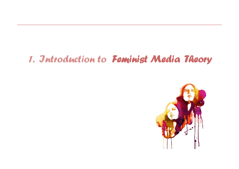 Feminist Media Theory 연구(영문) - 사회과학