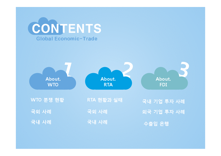 글로벌 경제와 국제 무역 - WTO RTA FDI에 관해서 - 경제경영