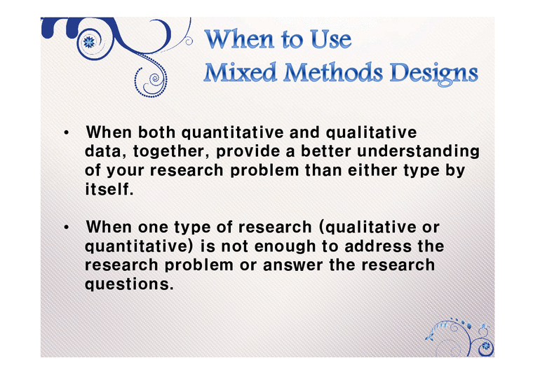 교육학 Mixed Method - 인문/교육
