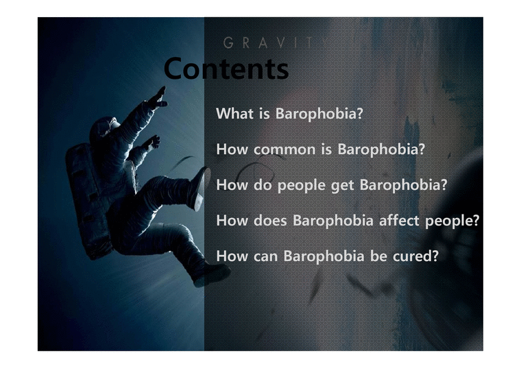 Barophobia-the Fear of Gravity(영문) - 사회과학