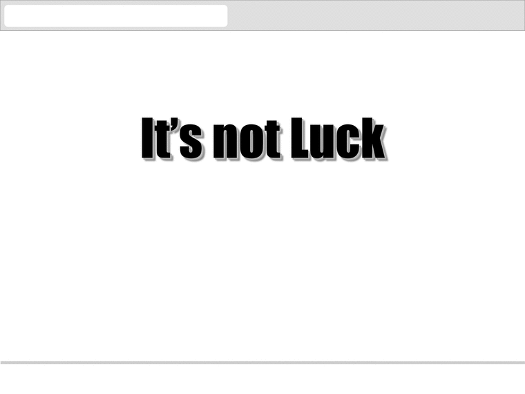 It s not luck PPT It s not luck 내용 It s not luck 요약 It s not luck 줄거리 ...