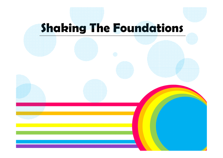 Shaking The Foundations - 경제경영