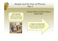 THE LAW OF PROCESS Joseph and the Law Process - 인문/교육