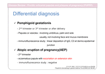 Pruritic urticarial papules and plaques of pregnancy (PUPPP) 피부과 대본있음 - 의약학