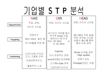 마케팅 Nike EXR Head의 마케팅 STP분석 - 경제경영