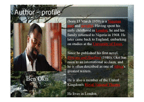 영문학 Ben Okri-In the Shadow of War작품 분석(영문) - 인문/교육