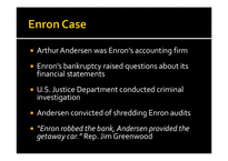 회계원리 Arthur Andersen in the Enron Case(영문) - 경제경영