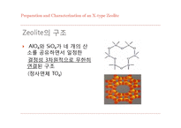 The Preparation and Characterization of X-Type Zeolite - 자연/공학