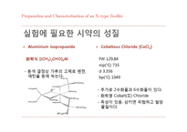 The Preparation and Characterization of X-Type Zeolite - 자연/공학